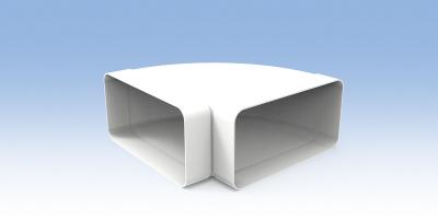 CODO 90º RECTANGULAR HORIZONTAL PVC - FIG