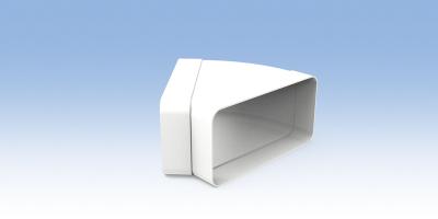 CODO 45º RECTANGULAR HORIZONTAL PVC - FIG