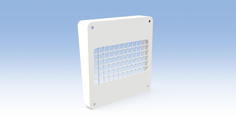 REJILLA EXTERIOR RECTANGULAR PVC - FIG