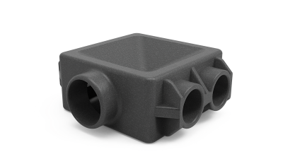 CAJA DE DISTRIBUCIÓN DE EPP CON BOCAS DE Ø75 Y CON ENTRADA DE Ø125 - FIG